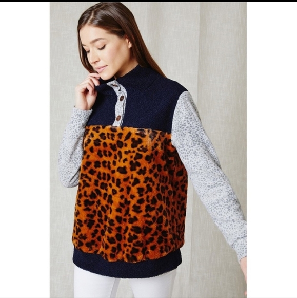 Sweaters | New Leopard Print Teddy Bear Sweater | Poshmark